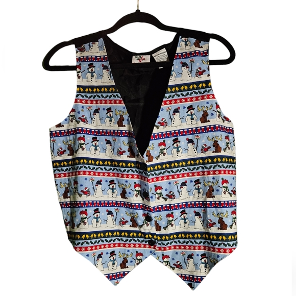 Tops | Vintage Holiday Snowman Vest | Poshmark